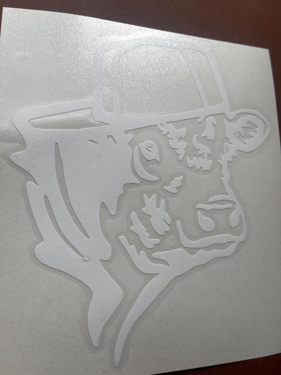 Cow Heifer Backwards Hat Decal - Country Style Truck Vinyl - Etsy