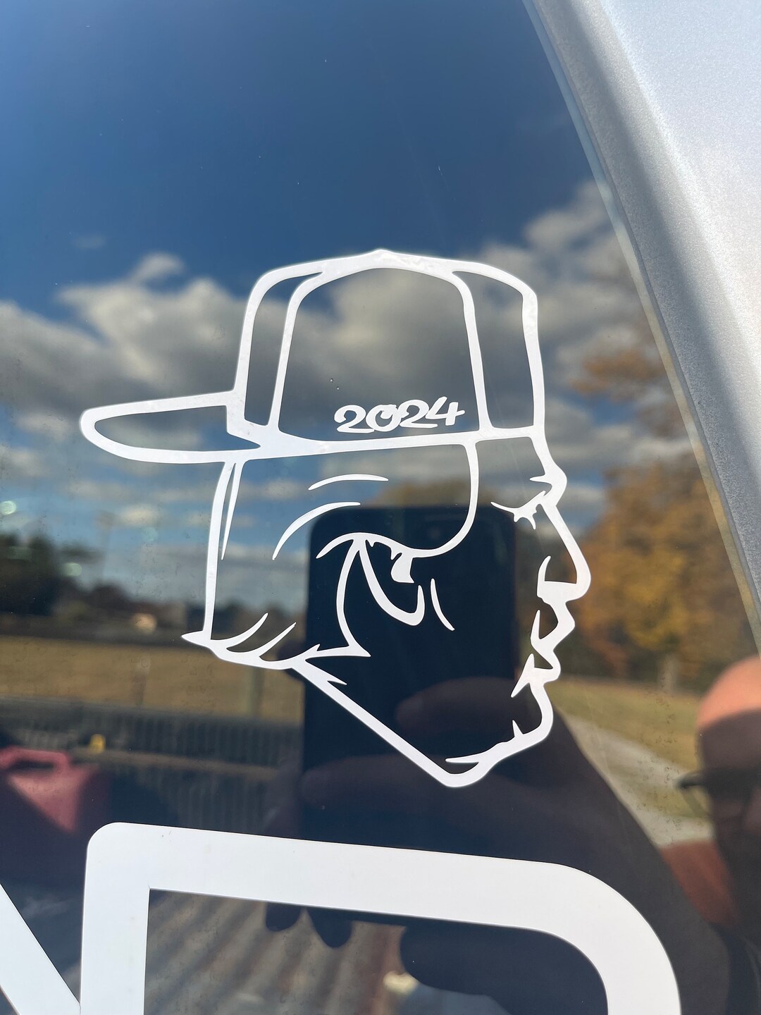 Donald Trump Backwards Hat Decal - Etsy