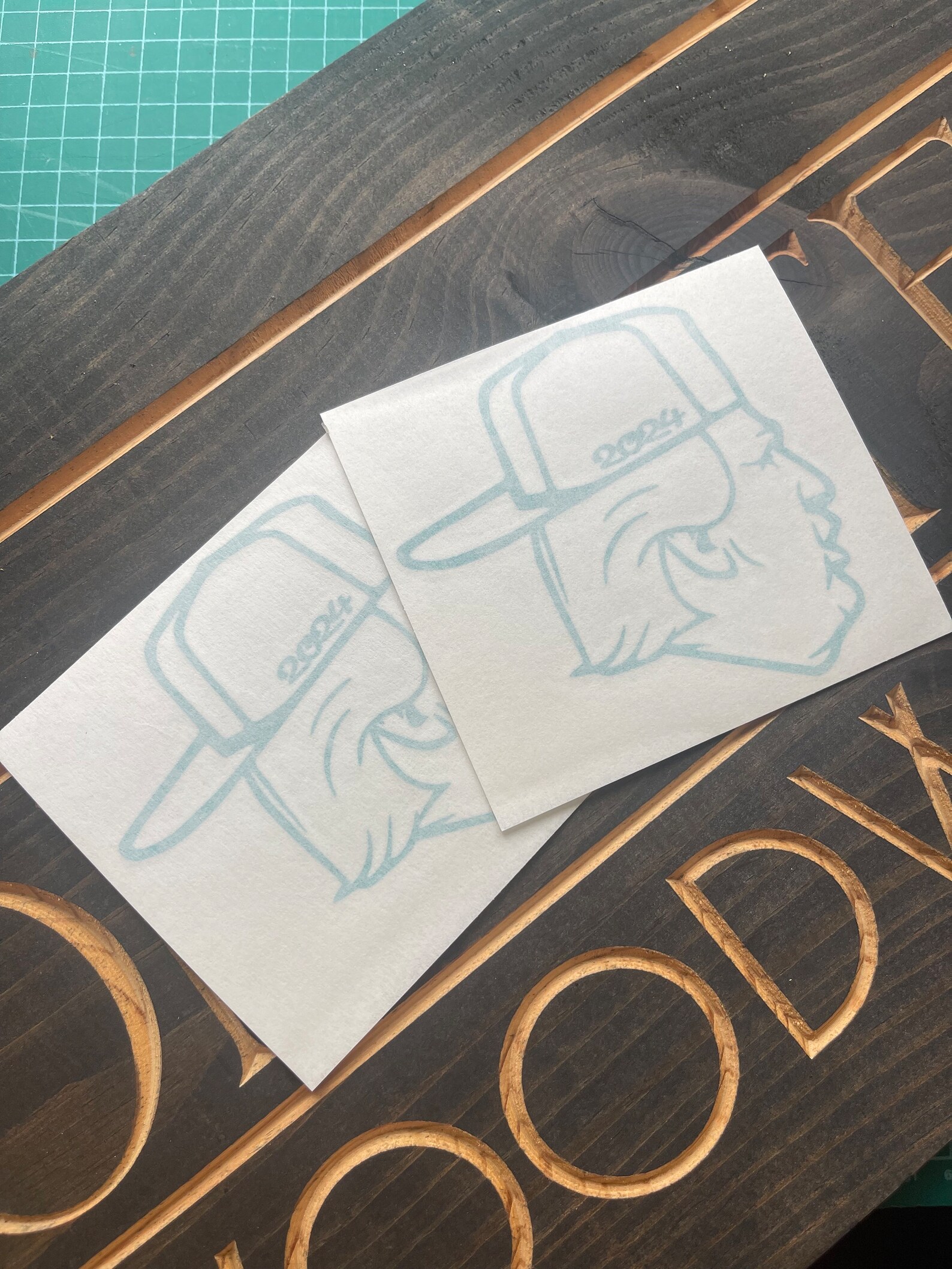 Donald Trump Backwards Hat Decal - Etsy