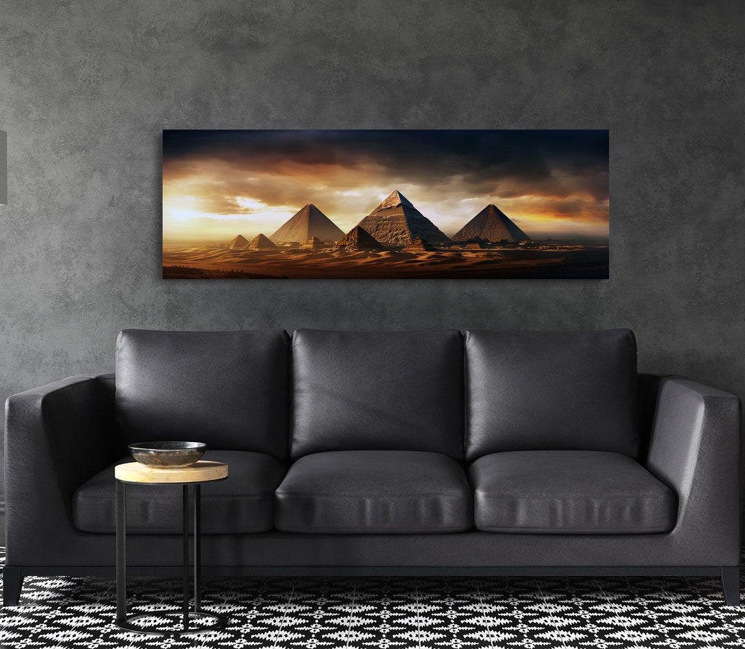 Pyramids of Giza Canvas Pyramids of Giza Great Pyramids of - Etsy