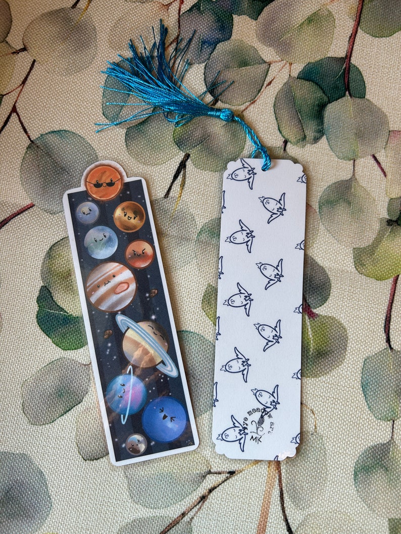 Solar System Planet Laminated Bookmark | Kawaii Bookmark, Planets ...