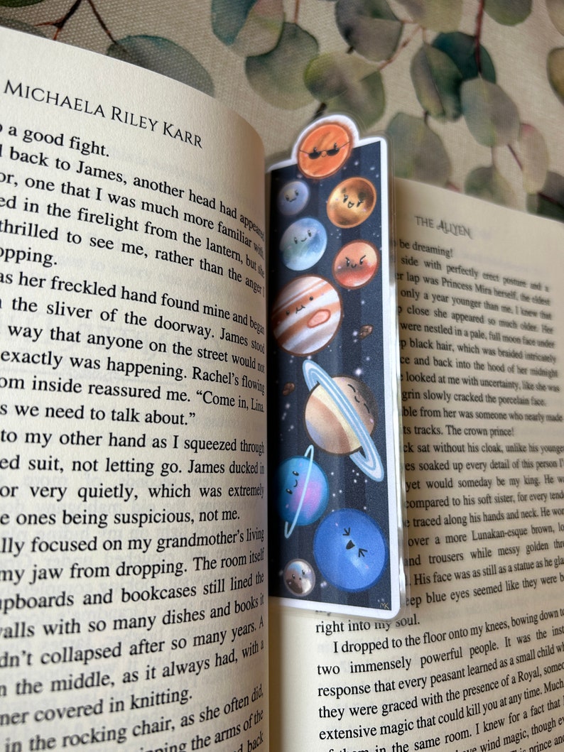 Solar System Planet Laminated Bookmark | Kawaii Bookmark, Planets ...