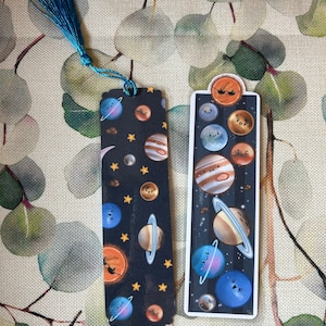 Solar System Planet Laminated Bookmark | Kawaii Bookmark, Planets ...