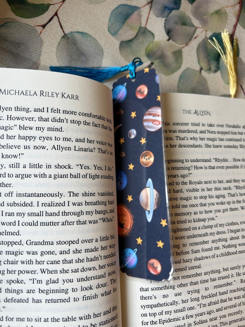 Solar System Planet Laminated Bookmark | Kawaii Bookmark, Planets ...