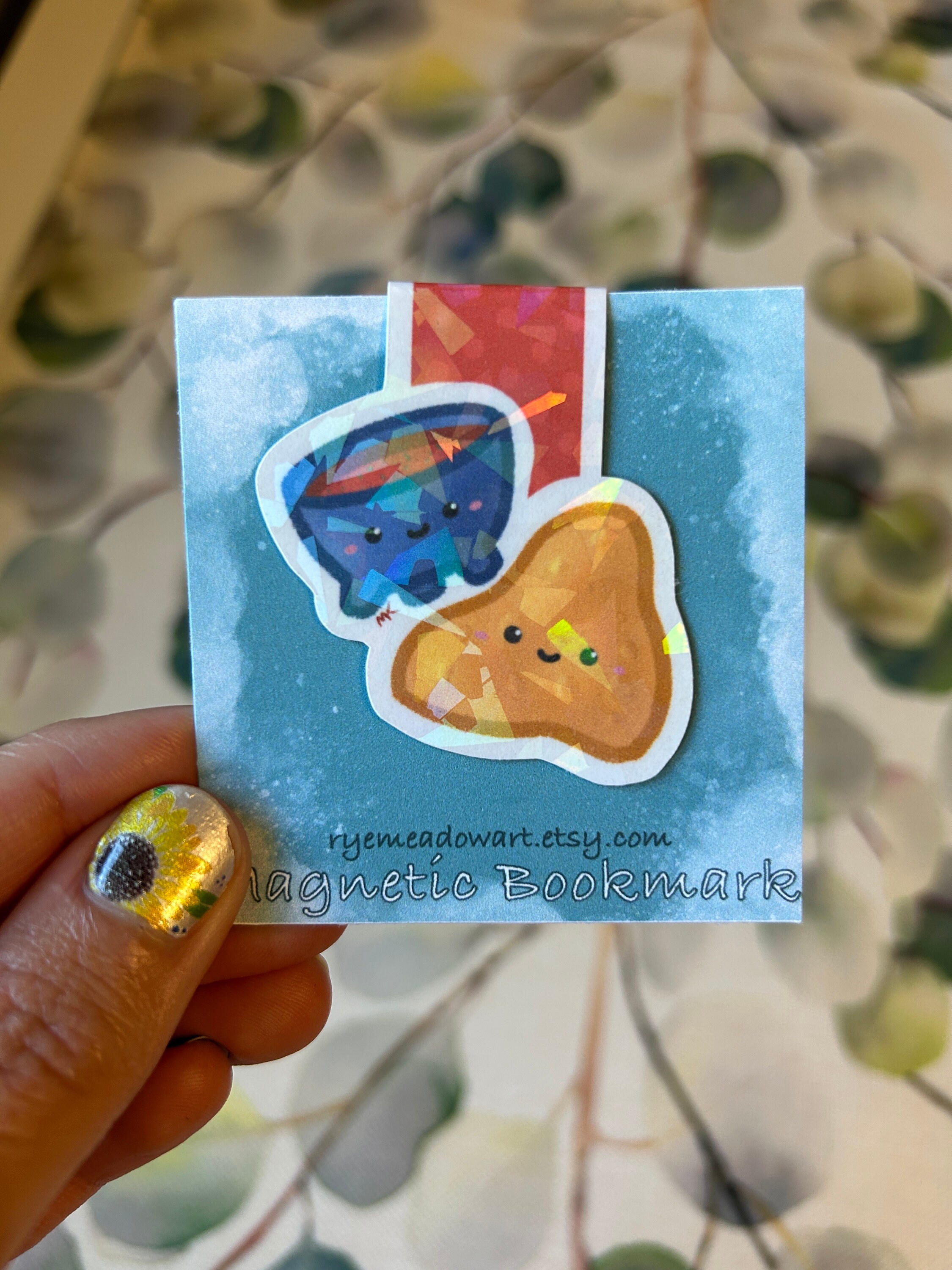 Mexican Food Taco Avocado Chips and Salsa Kawaii Magnetic Bookmark ...