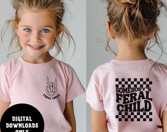 Somebody's Feral Child Svg, Smiley Face Svg, Smiley Face Tshirt Design ...