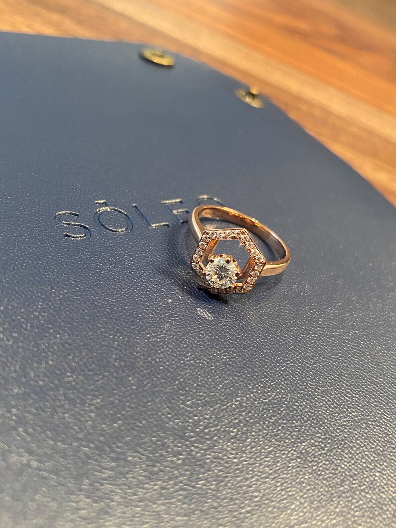 Helios | Modern Everyday Ring | Solid Gold | Moissante | Gift for Her ...