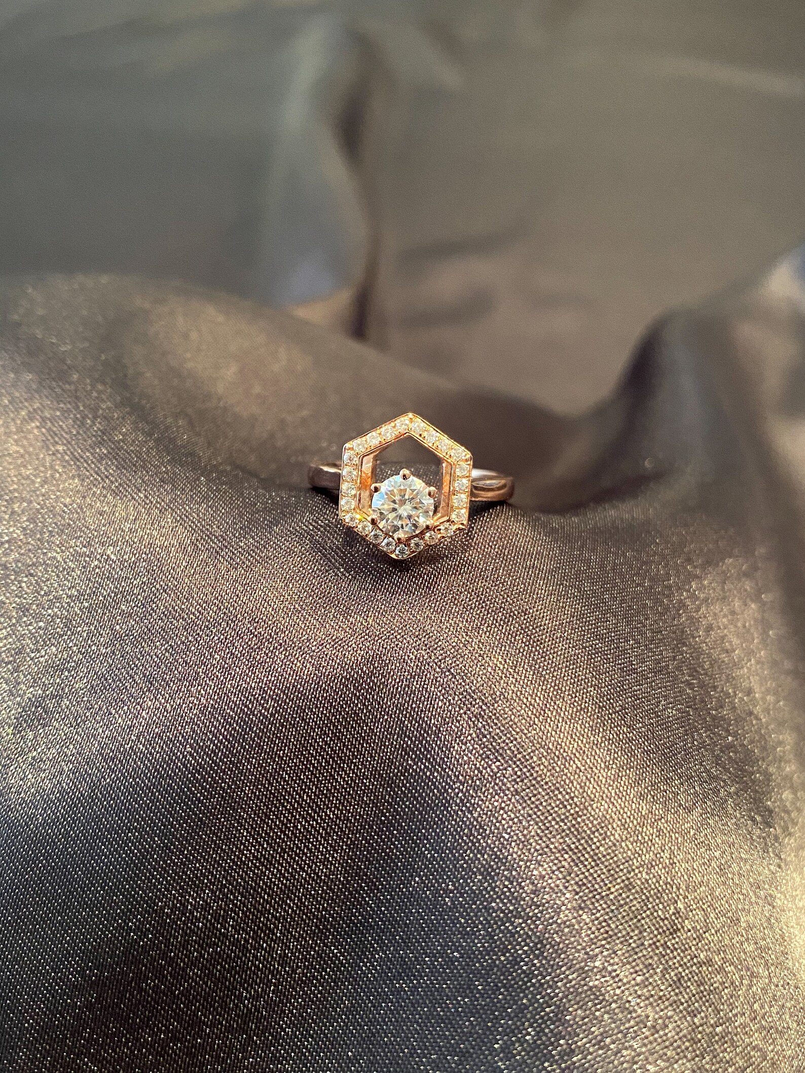 Helios | Modern Everyday Ring | Solid Gold | Moissante | Gift for Her ...