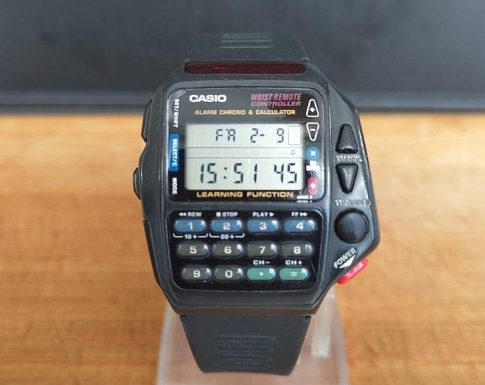 Vintage CASIO 1980 CMD-40 Learning Tv Remote Control/digital/hours/gift ...