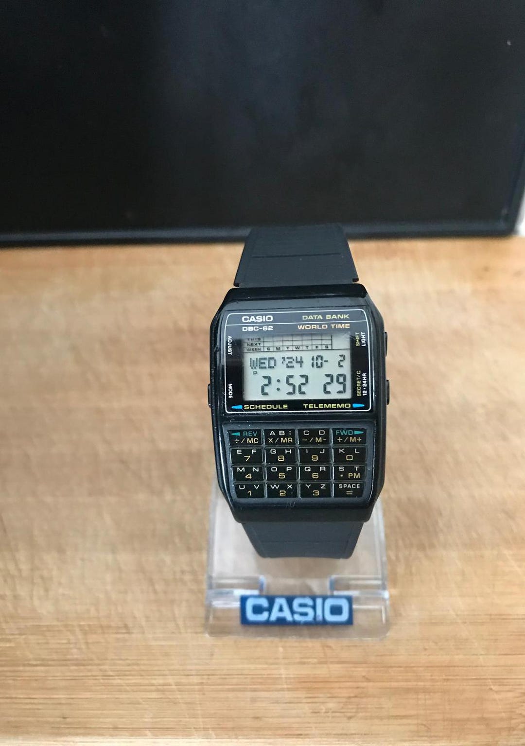 Vintage CASİO 1981 Dbc-62/calculator/data Bank/hours/mens Wacth/gift - Etsy