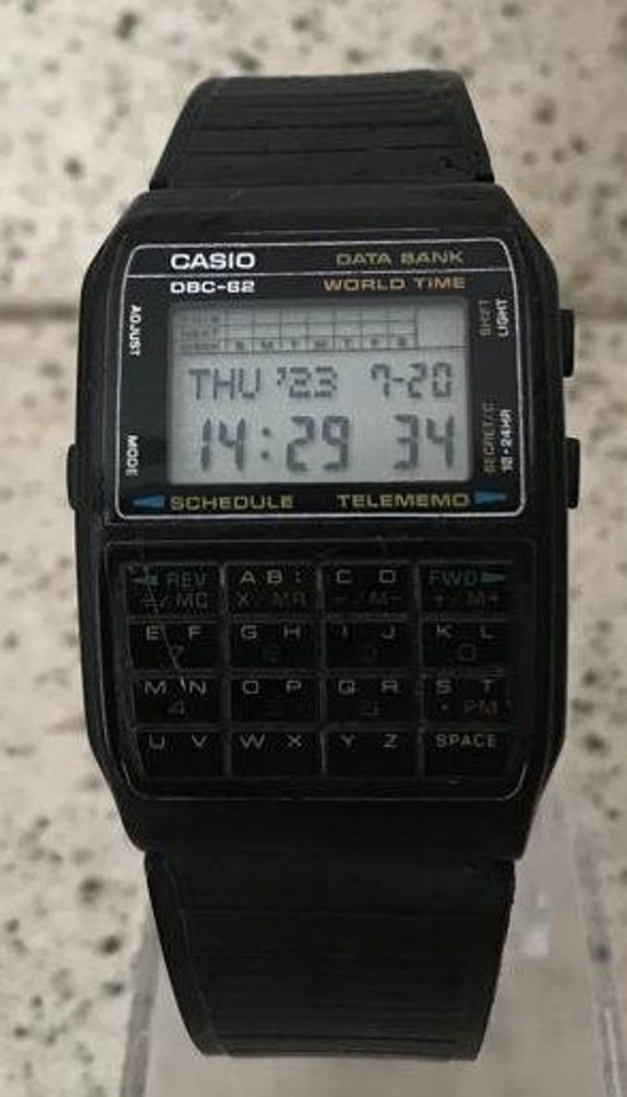 Vintage Casio DBC-62 Databank/rare/such/gıft watches/… - Gem