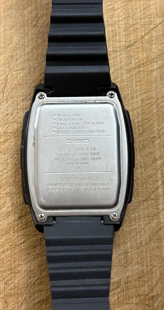 Vintage CASİO 1980 DB-E30/ collection clock/best men … - Gem