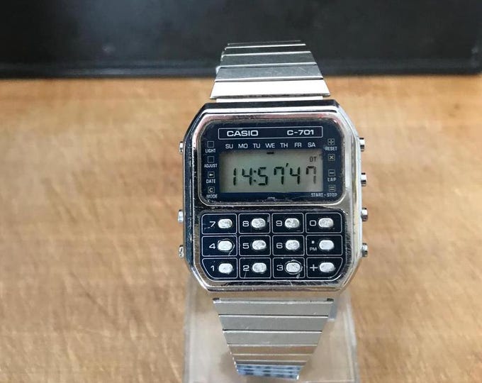 Vintage CASİO C-701 1978/rare/calculator/mens Watch - Etsy