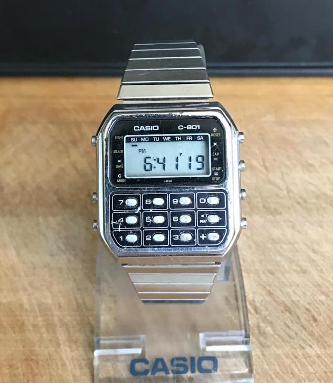 Vintage CASİO 1975 C-801/calculator/digital/control Watch/watch/rare/remote/retro/clock/data ...