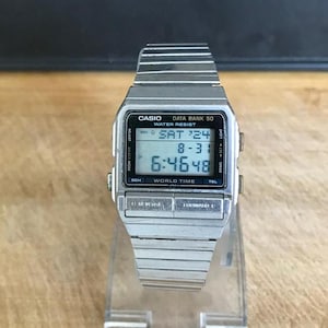 Vintage CASİO 1980 Db-520/data Bank/watch/hours/gift/seiko/memory ...