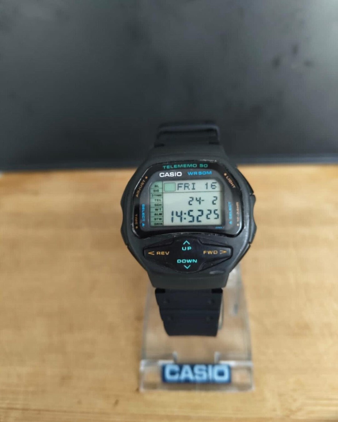 Vintage CASIO 1978 TELEMEMO 50 DBF-50W Digital Alarm Chronograph/1980s ...