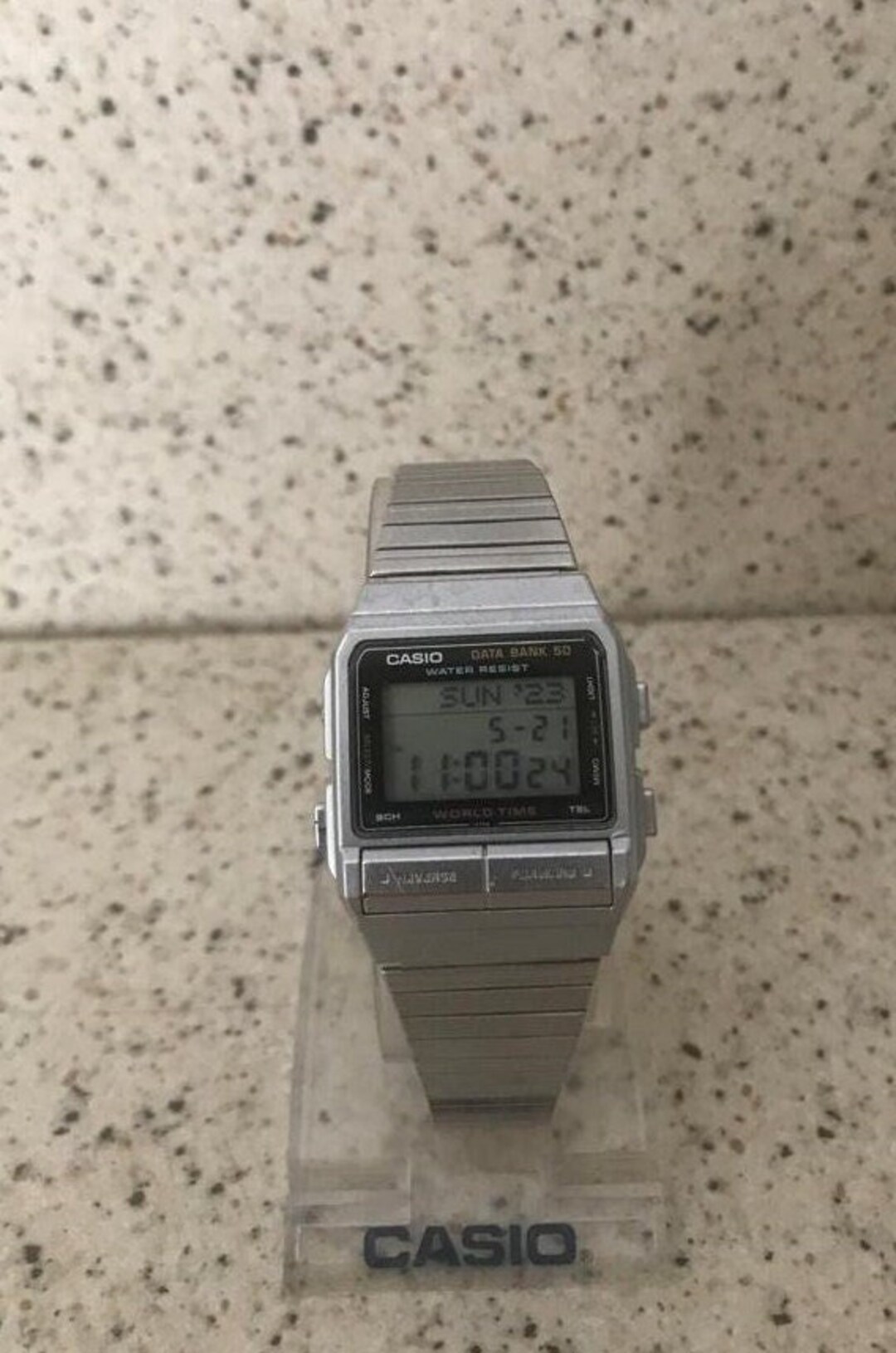 Vintage Casio Db 520 Data Bank World Time Qw 675 Japan 1988 Etsy