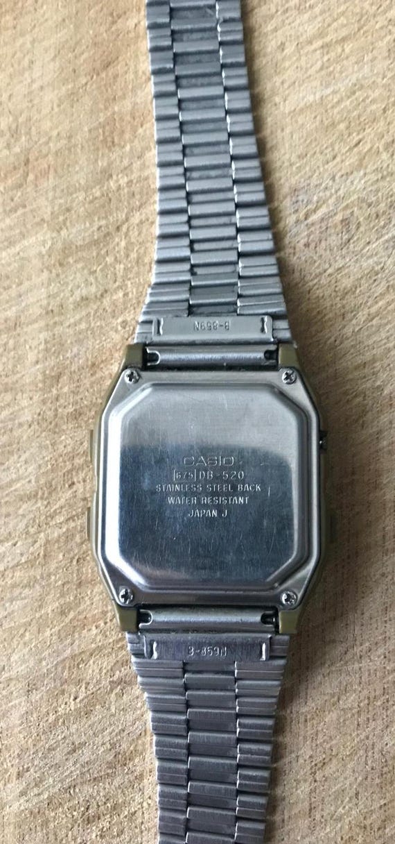 Vintage CASİO 1980 DB-520/data bank/watch/hours/gift/… - Gem