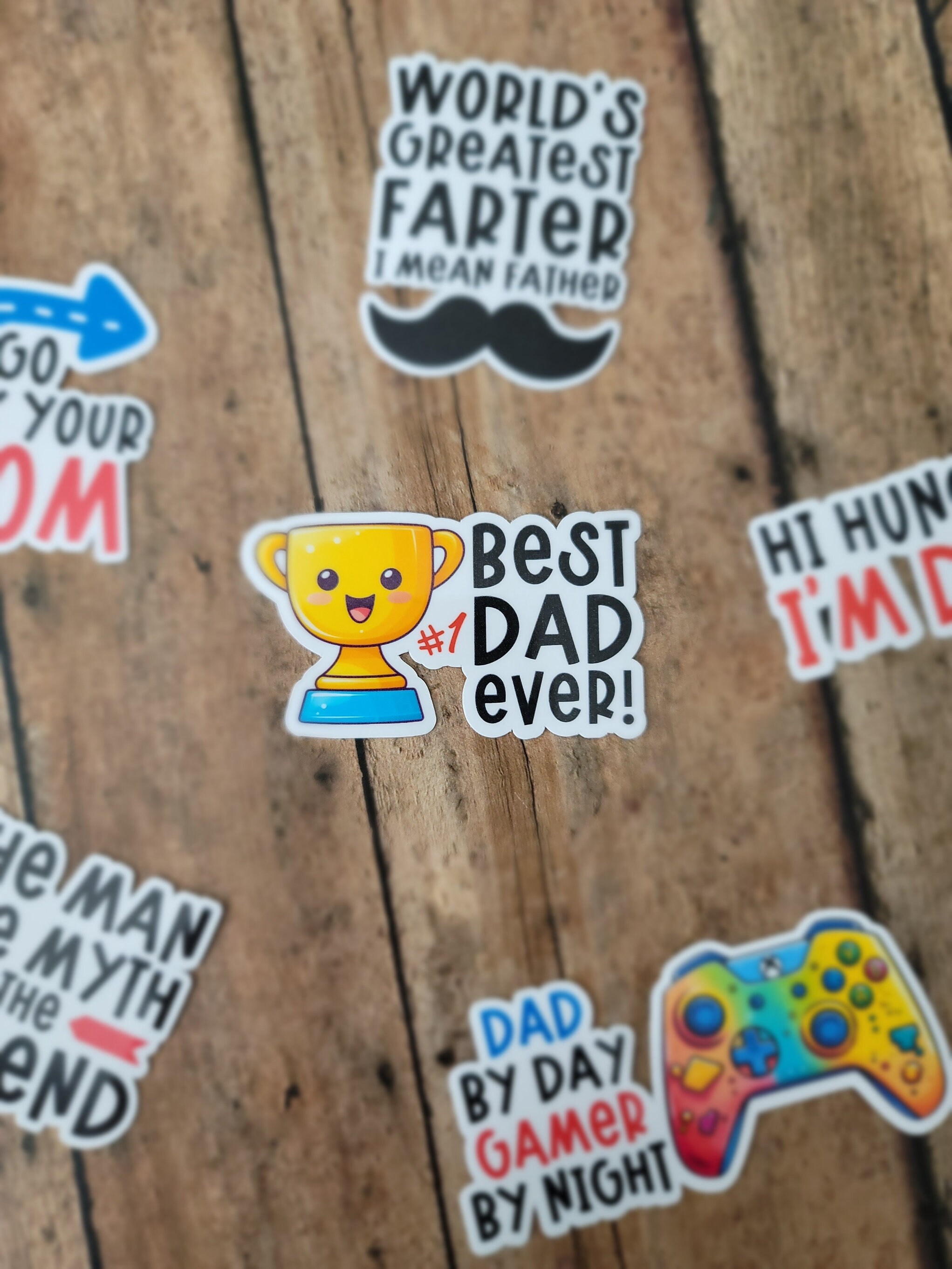 Best Dad Ever Sticker, Father's Day, 1 Dad Sticker, 1 Dad Decal, Gifts ...