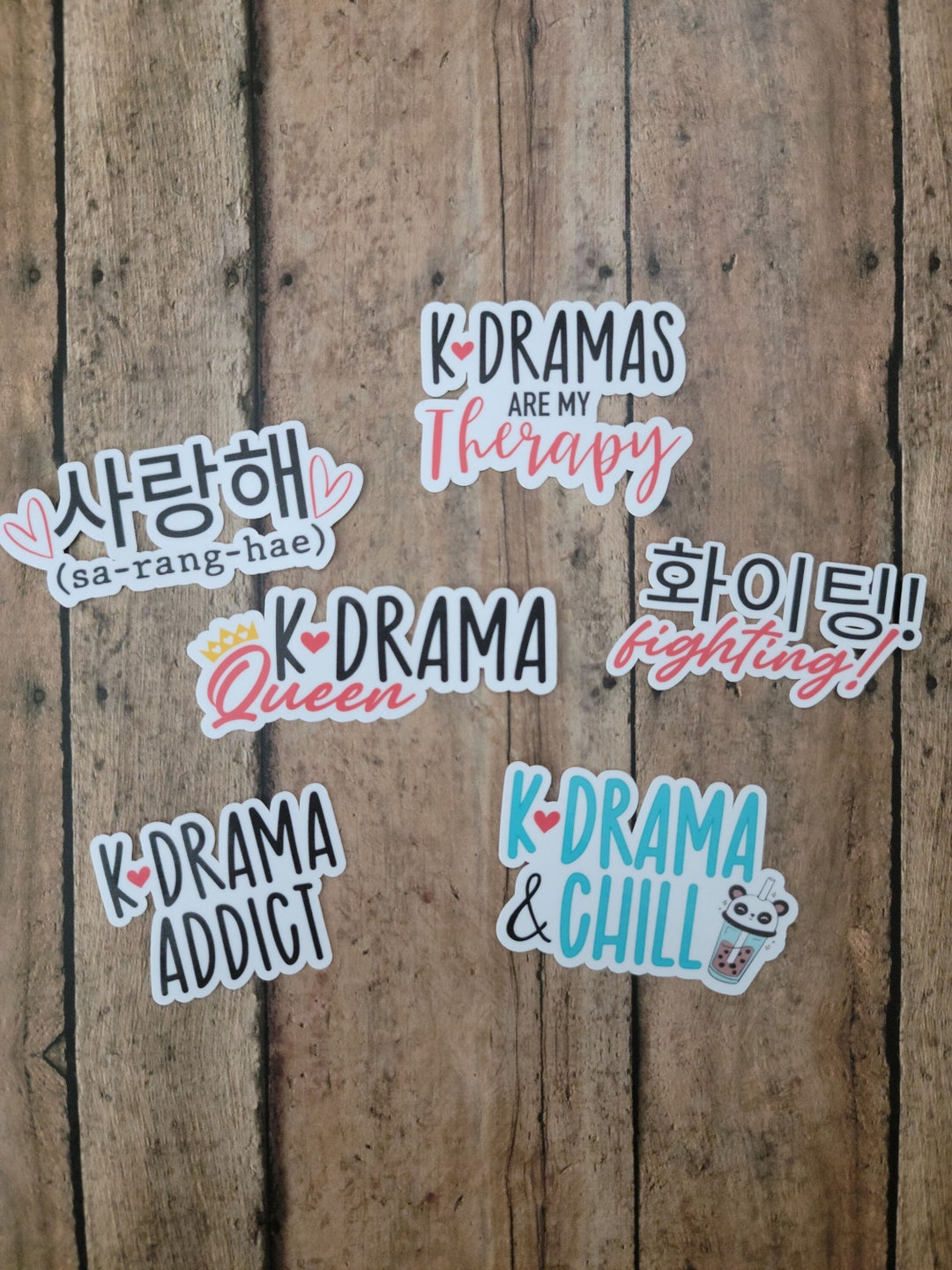 K-drama Stickers 6-pack, K-drama Sticker, Korean Drama Stickers, Korea ...