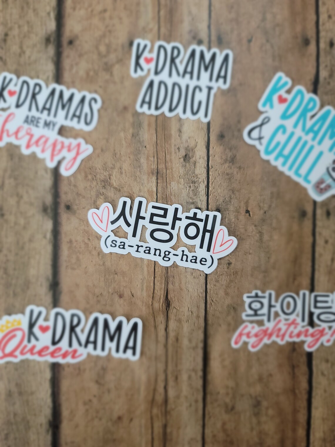 Saranghae, I Love You in Korean Sticker, K-drama Sticker, Korean Drama ...