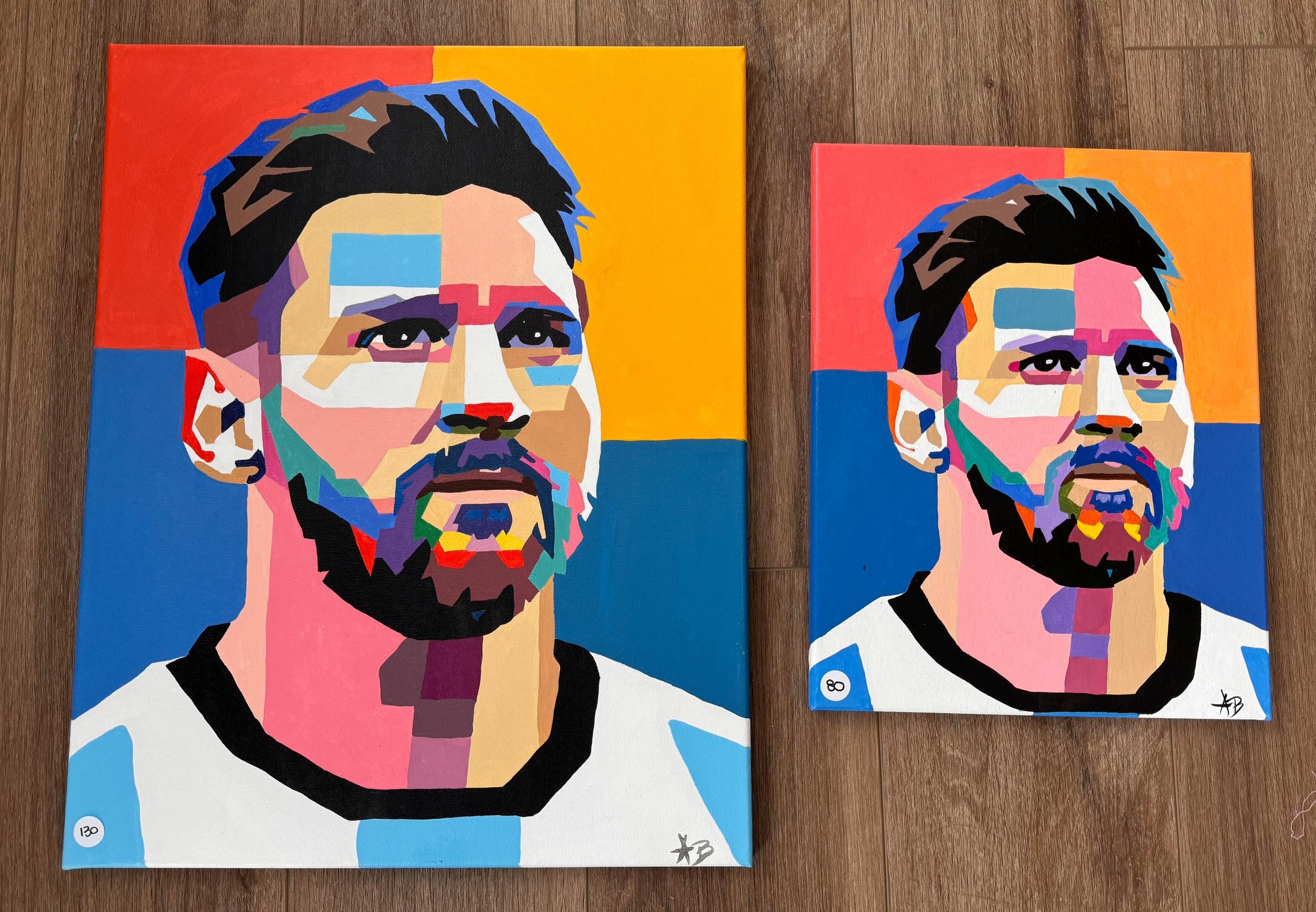 Messi Hand Painted - Etsy