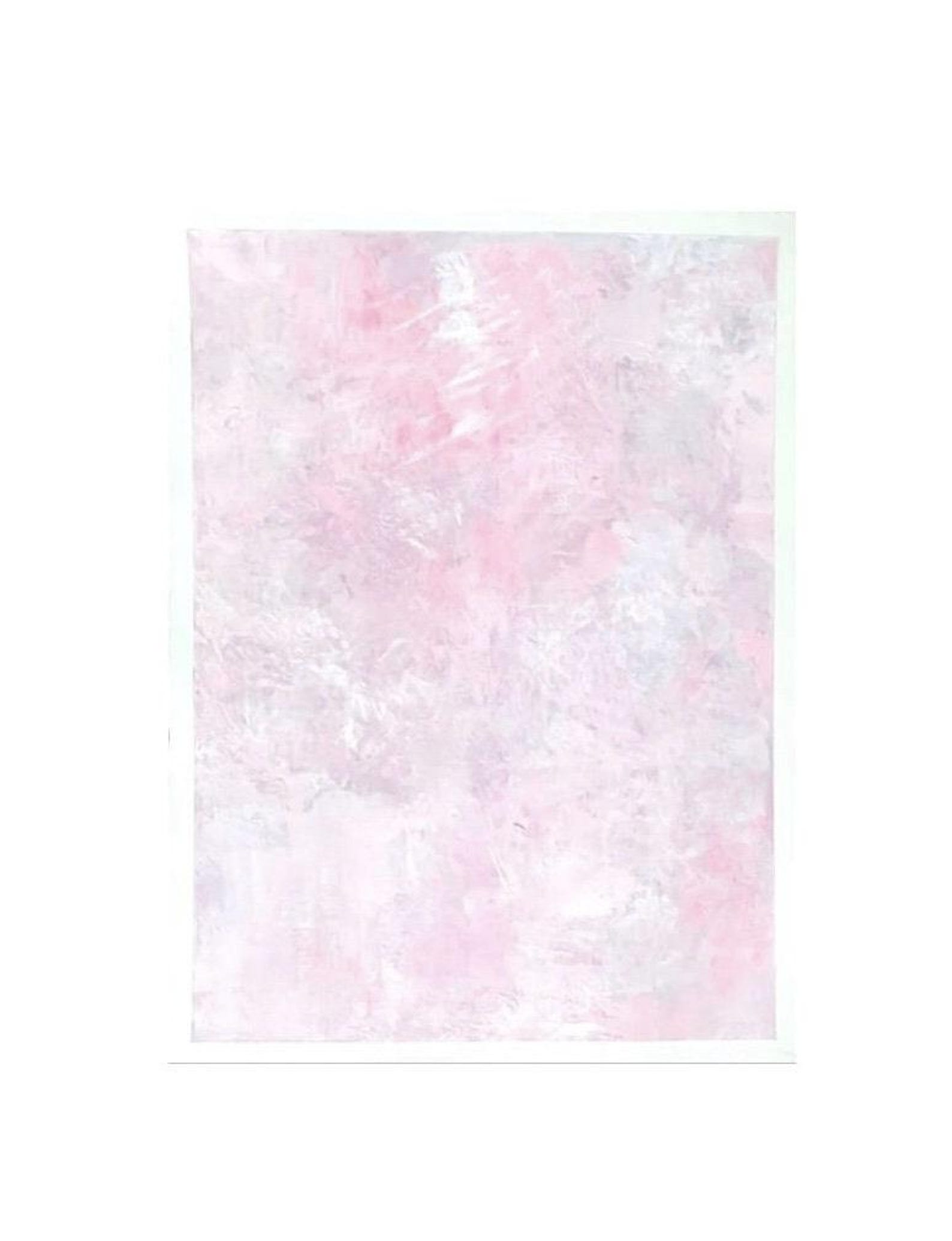 Pink Textured Abstract Color Field Painting 9 X 12 Original Rose ...