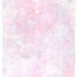 Pink Textured Abstract Color Field Painting 9 X 12 Original Rose ...
