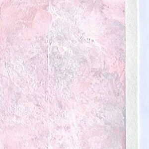 Pink Textured Abstract Color Field Painting 9 X 12 Original Rose ...