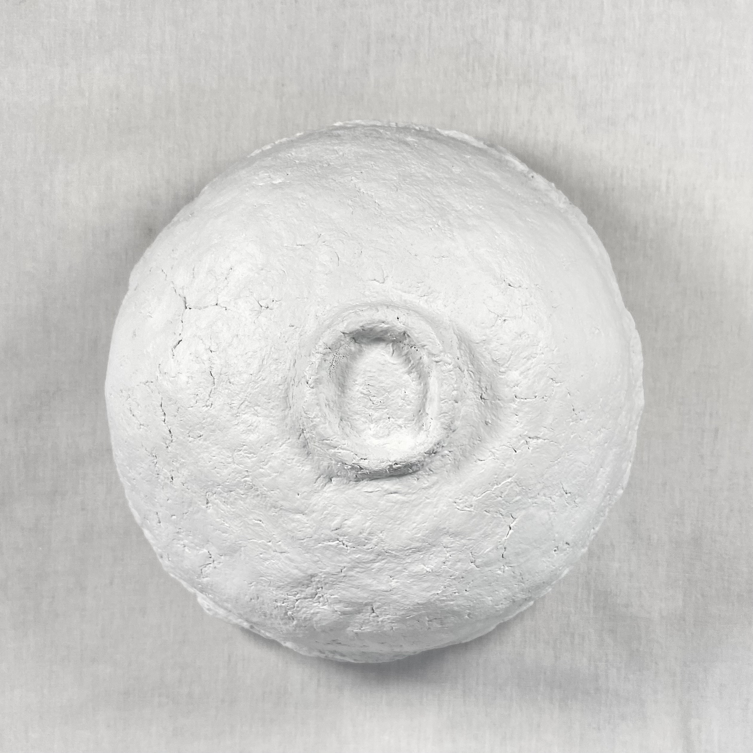 Rustic White Bowl Minimalist Stone-textured Vessel Eclectic Shelf Decor ...