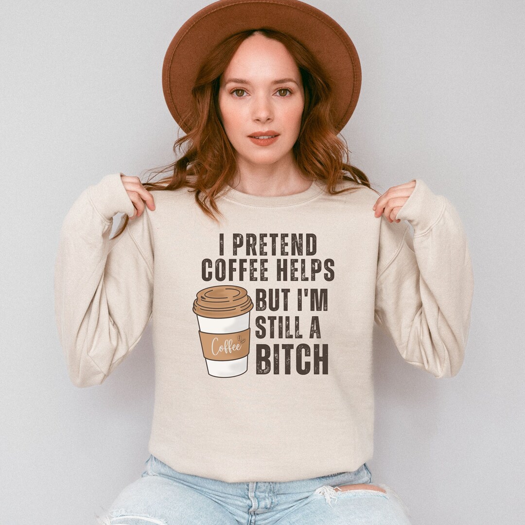 Coffee Lover Sweater, Pullover Sweater for Coffee Drinker, Gifts for ...