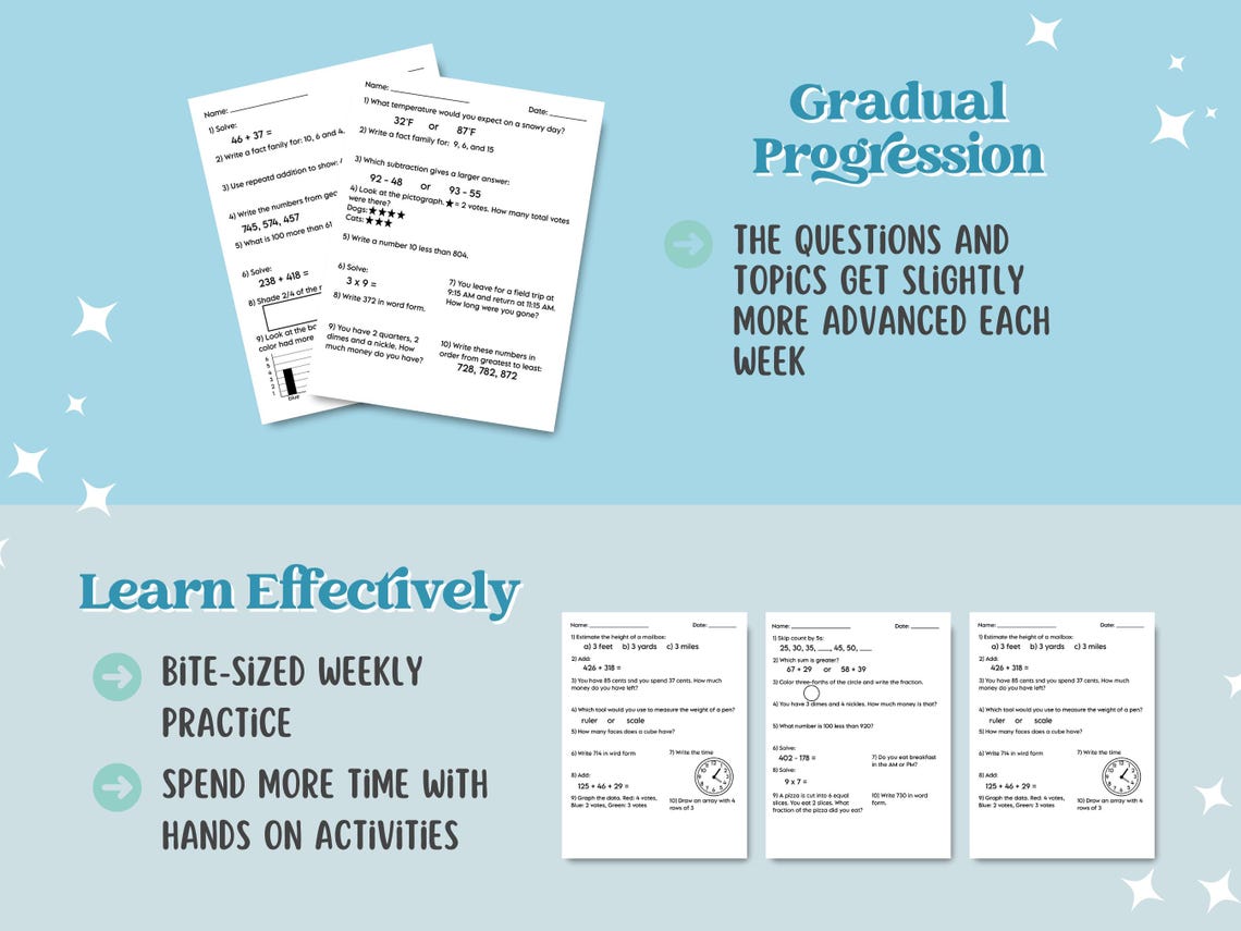 2nd Grade Minimalist Math Homeschool Curriculum Weekly Review ...