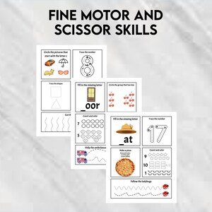 Preschool Spiral Review Workbook | 80-page Pre-k Learning Binder ...