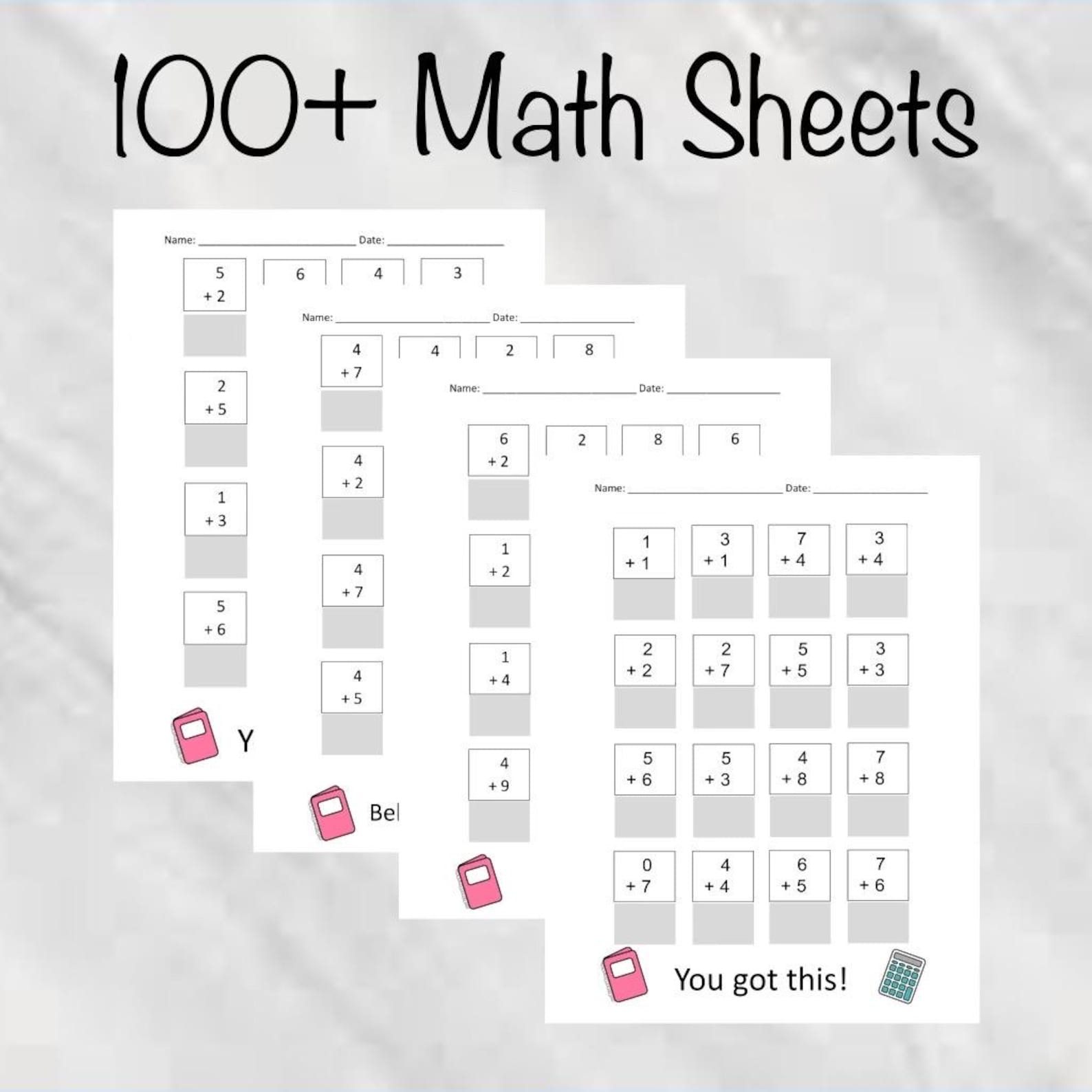 First Grade Printable Bundle, Printable First Grade Activity ...