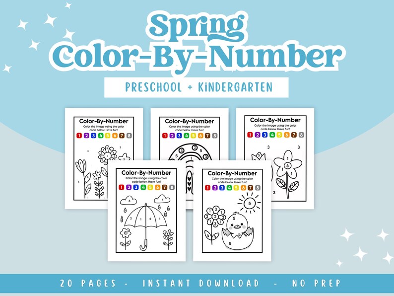 Spring Preschool & Kindergarten Activity Bundle | 90 Pages Printable ...