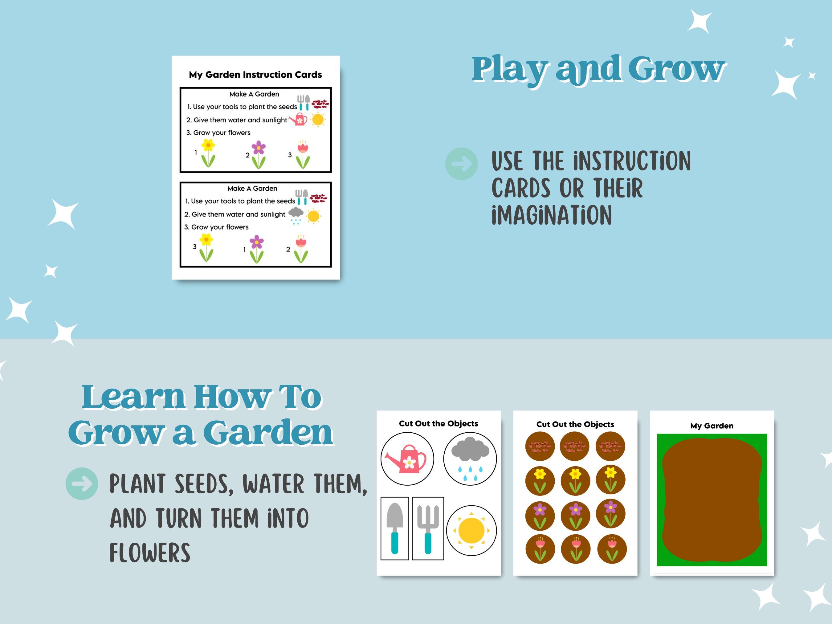 My Garden Craft Printable for Kids – Spring Preschool and Kindergarten ...