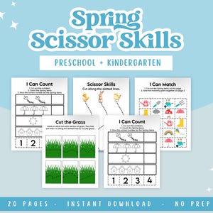 Spring Preschool & Kindergarten Activity Bundle | 90 Pages Printable ...