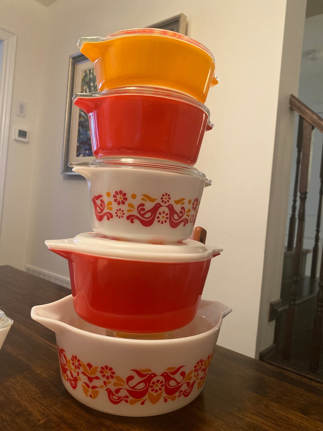 Pyrex Friendship Pattern Casserole Set - Etsy