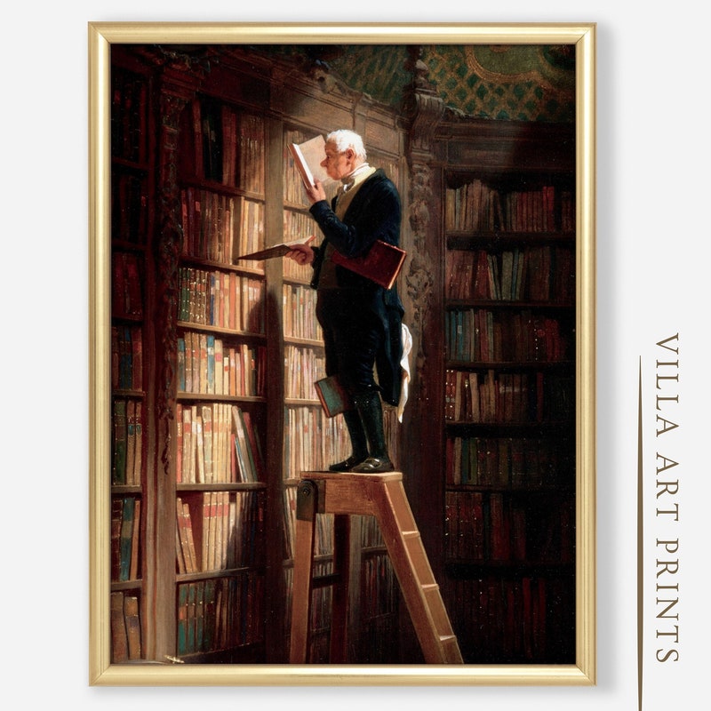 Library Painting - Etsy