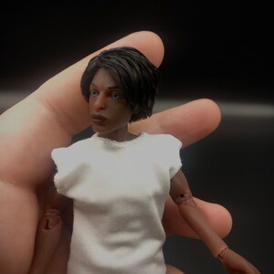 BJD Male Dark Skin Tone With Realistic Eyes, Ball Jointed Doll Boy 1/12 ...