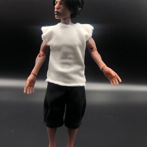 BJD Male Dark Skin Tone With Realistic Eyes, Ball Jointed Doll Boy 1/12 ...