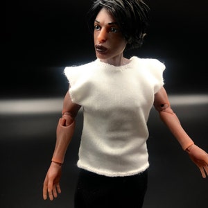 BJD Male Dark Skin Tone With Realistic Eyes, Ball Jointed Doll Boy 1/12 ...