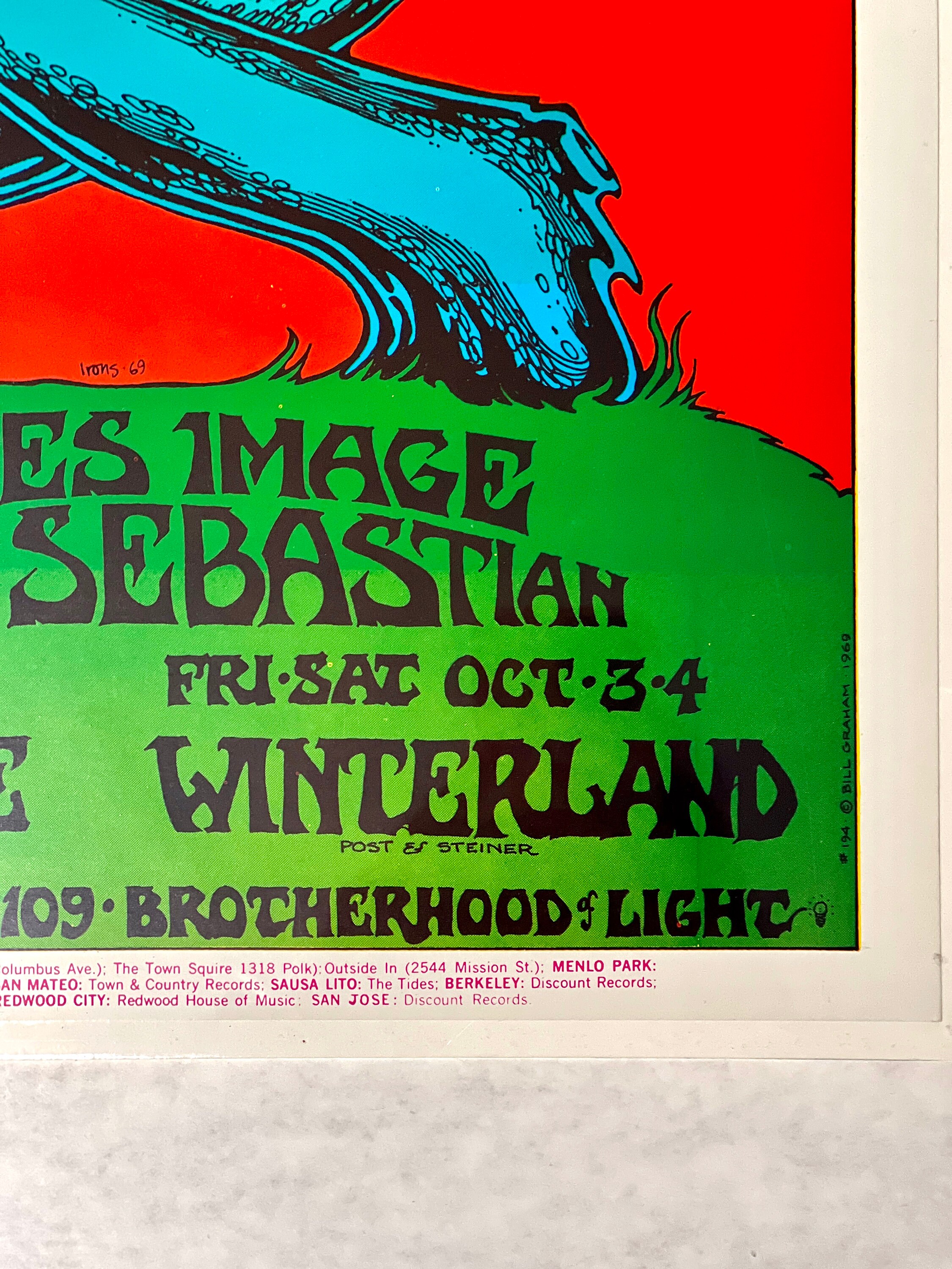 Original Concert Poster Bill Graham Presents CSNY - Etsy