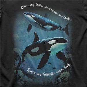 Come My Lady Whales Butterfly by Crazytown T-shirt - Etsy