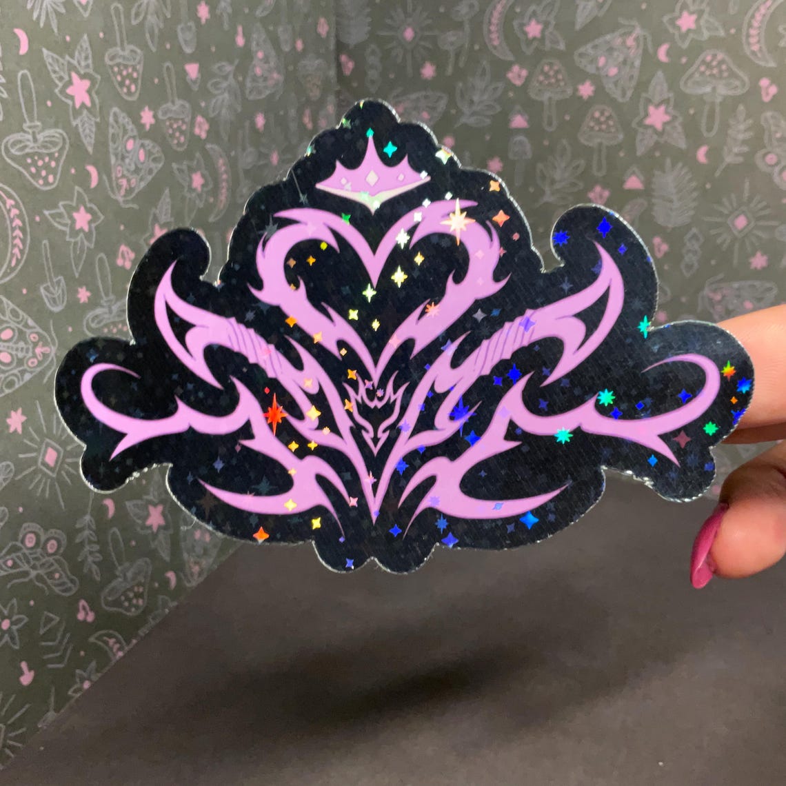 Y2K Purple Tramp Stamp Sticker, Water Resistant, Holographic Cover - Etsy