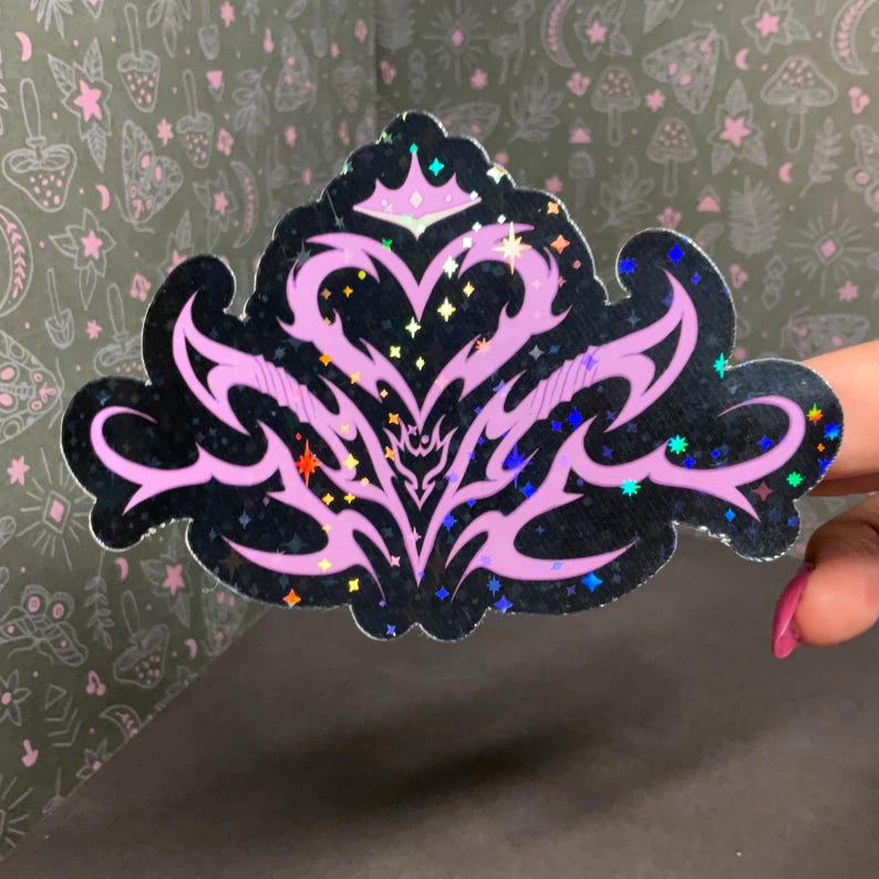 Y2K Purple Tramp Stamp Sticker, Water Resistant, Holographic Cover - Etsy