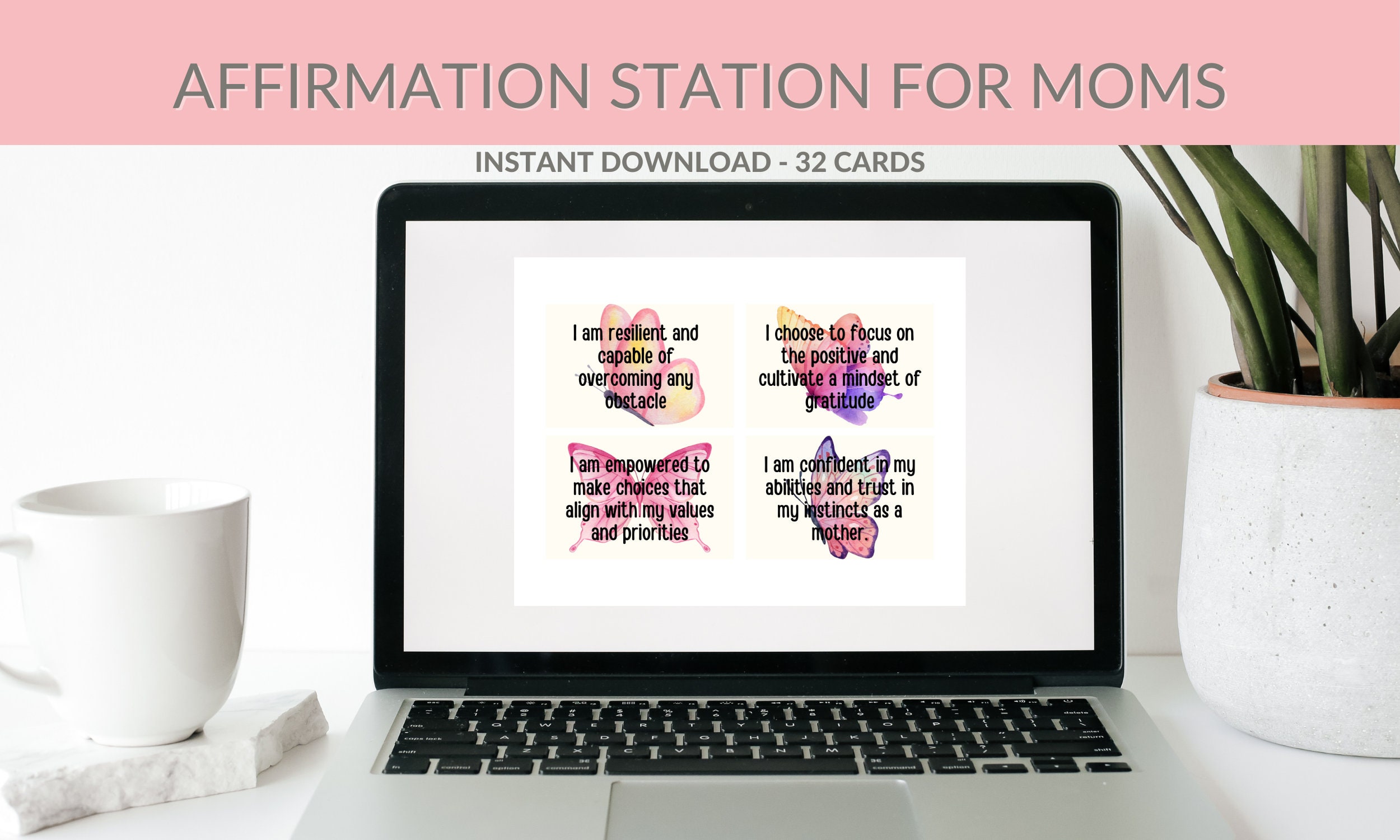 Affirmation Station Cards Positive Quote Flash Cards - Etsy
