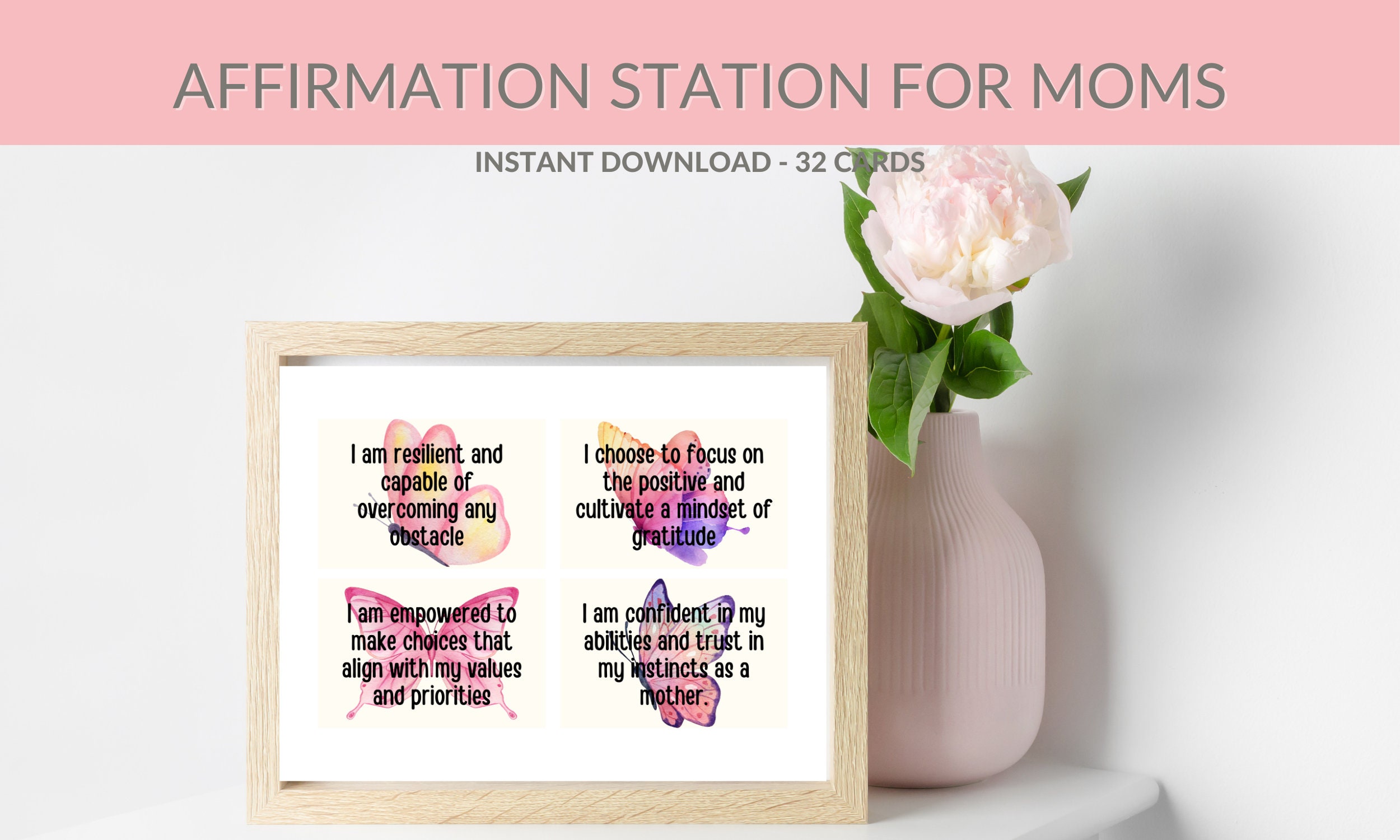 Affirmation Station Cards Positive Quote Flash Cards - Etsy