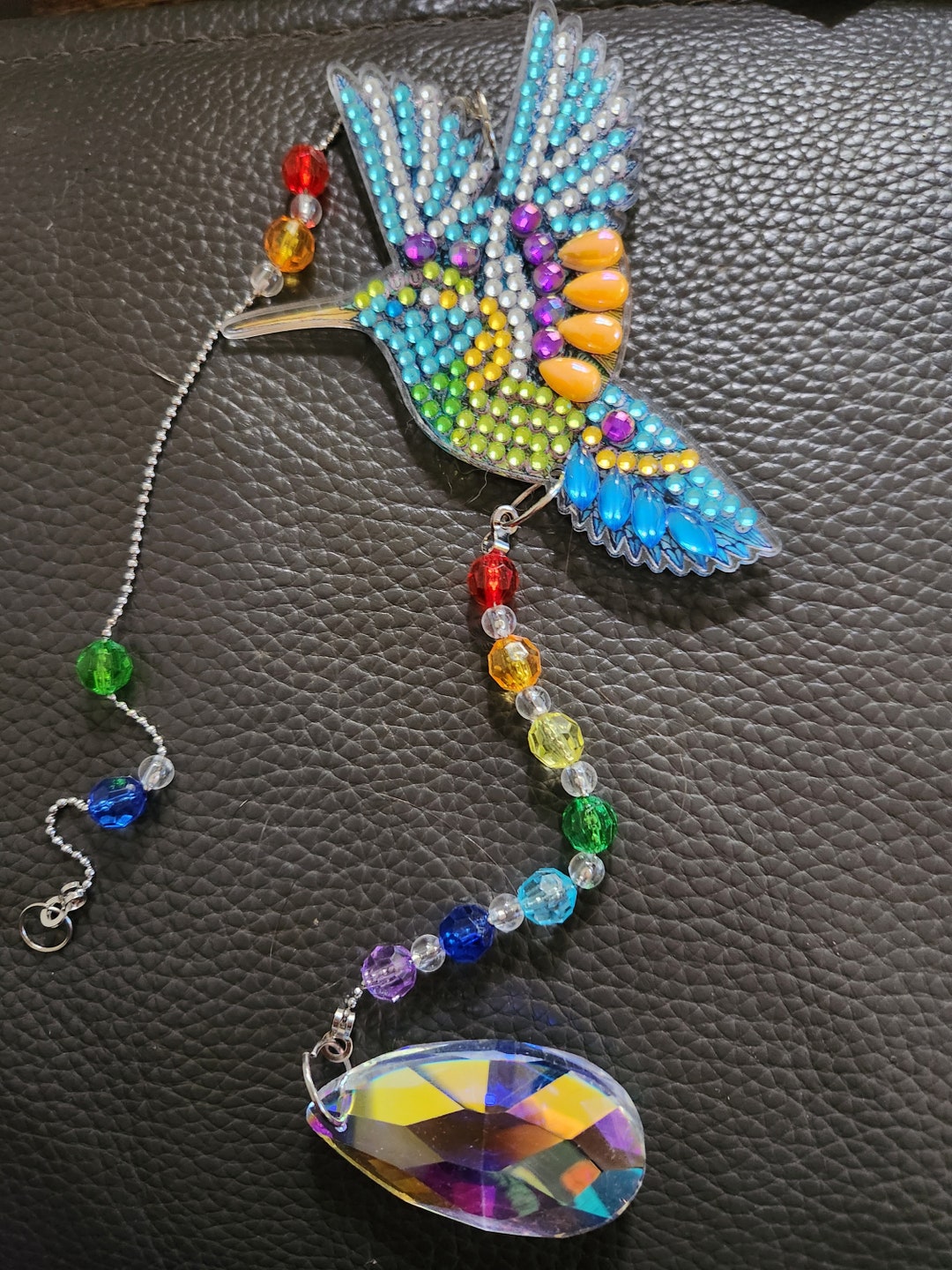 Hummingbird Suncatcher - Etsy