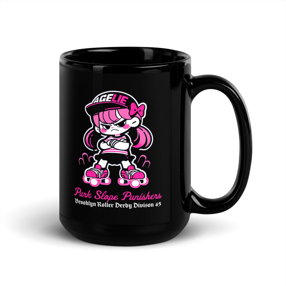 Park Slope Punishers - Brooklyn Roller Derby Division 45 Black Mug - Etsy